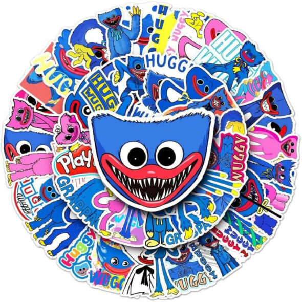 Huggy Wuggy Poppy Playtime Stickers - Huggy Wuggy Plush